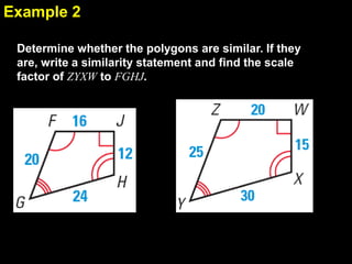 6.3 use similar polygons | PPTX
