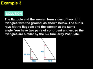 6.4 prove triangles similar by aa | PPTX