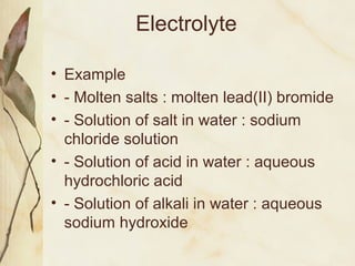 6.1 electrolyte& non electrolyte | PPT