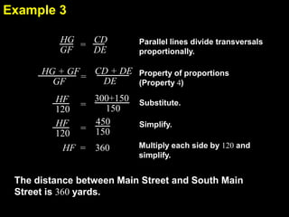 6.6 use proportionality theorems | PPTX