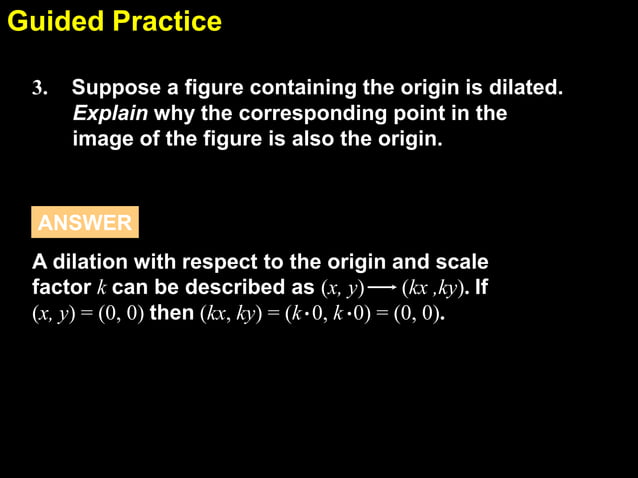 6.7 similarity transformations and coordinate geometry | PPT