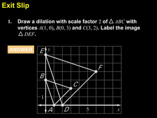 6.7 similarity transformations and coordinate geometry | PPTX