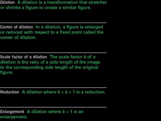 6.7 similarity transformations and coordinate geometry | PPT