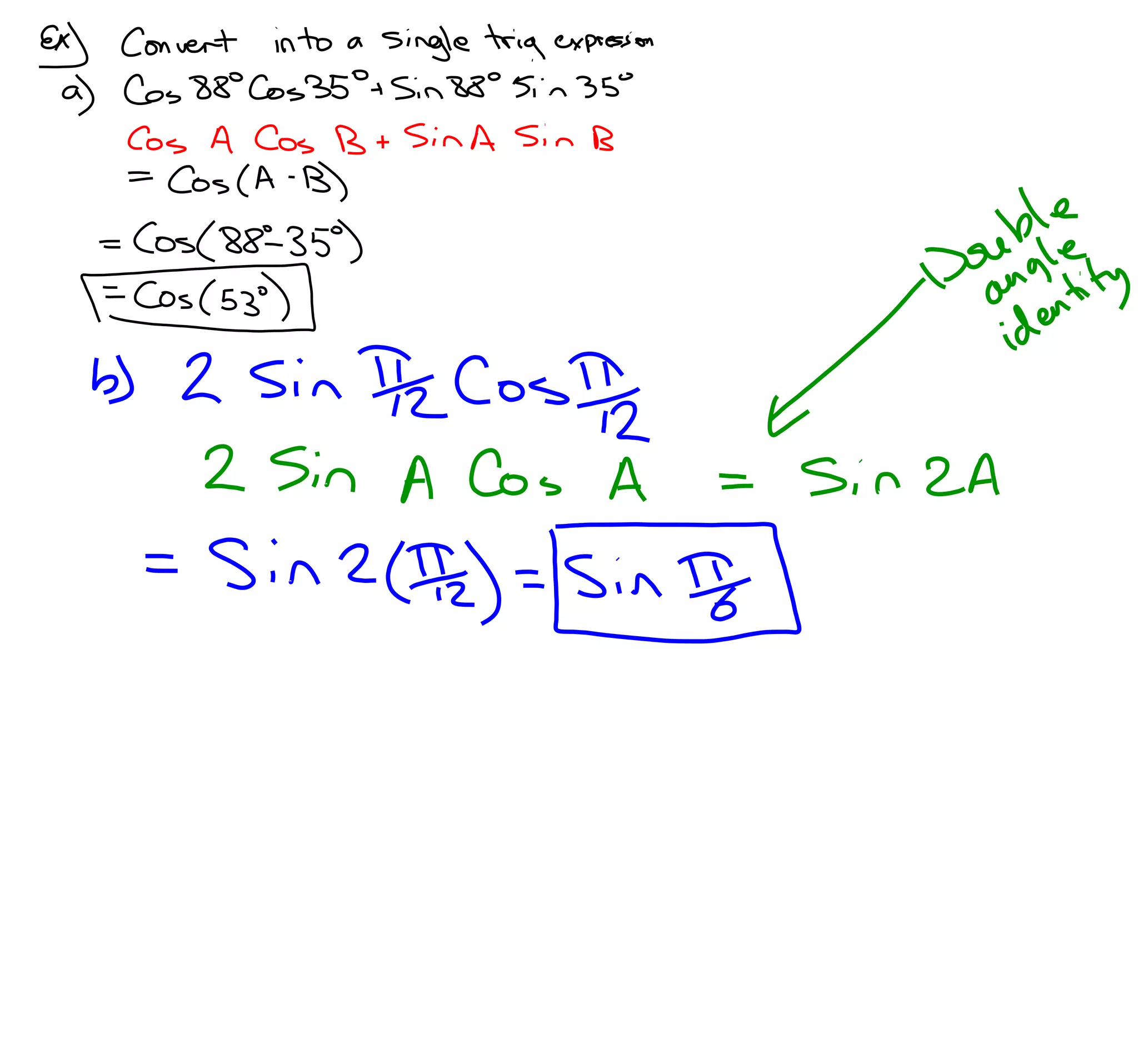 6.2 sum, difference, and double angle identities | PPT