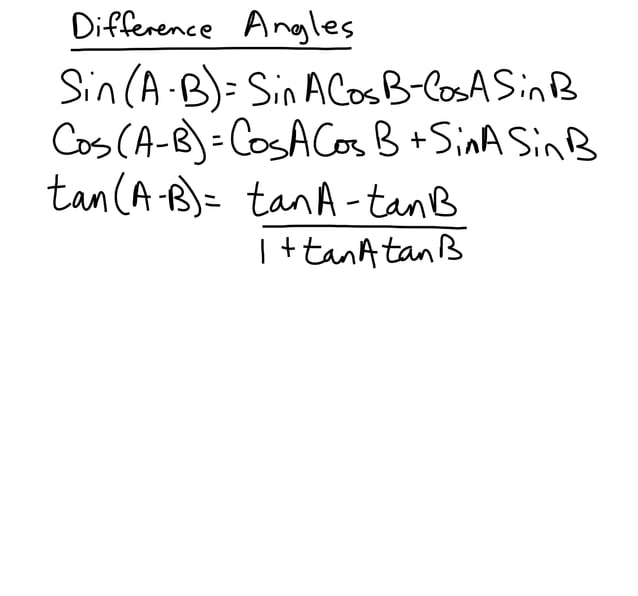6.2 sum, difference, and double angle identities | PPT