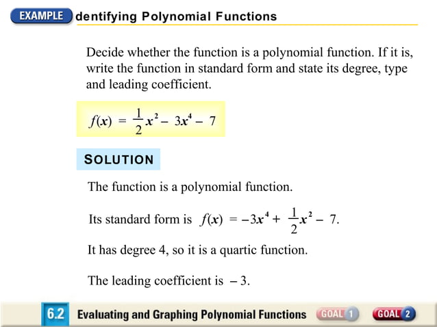 Evaluating and Graphing Polynomial Functions | PPT Evaluating and Graphing Polynomial Functions | PPT