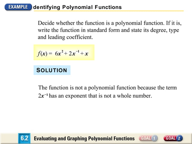 Evaluating and Graphing Polynomial Functions | PPT | Science