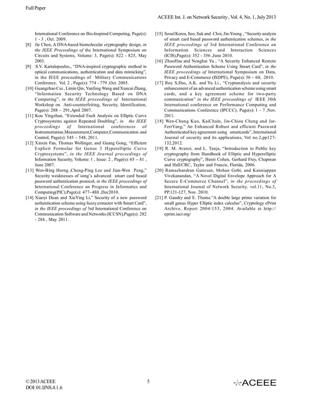 Enhanced Level Of Security Using Dna Computing Technique With Hyperelliptic Curve Cryptography Pdf
