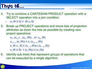 6.1 query optimization overview | PPT