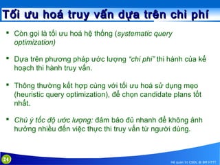 6.1 query optimization overview | PPT