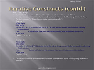 VB Script Overview | PPT | Web Development | Internet