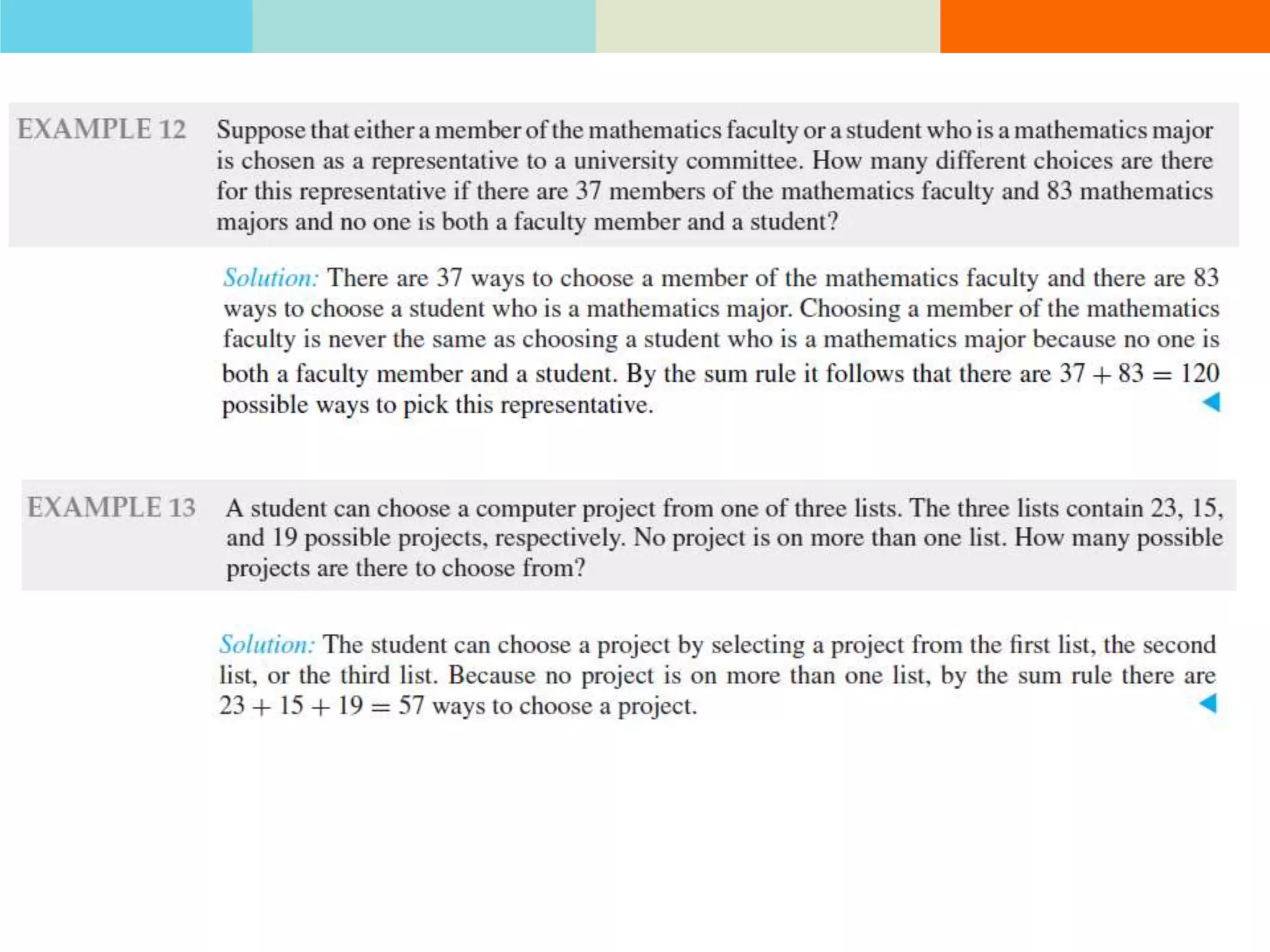 Fundamental principle of counting- ch 6 - Discrete Mathematics | PPTX