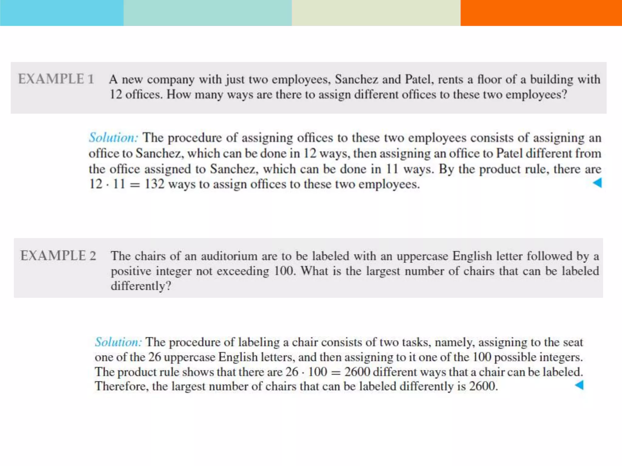 Fundamental principle of counting- ch 6 - Discrete Mathematics | PPTX