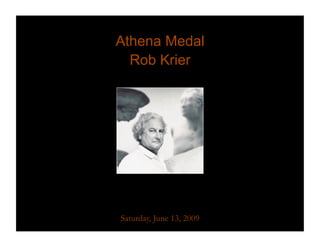 Rob Krier - Athena | PDF