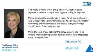 Leading safety improvements in IPC: National hand hygiene policy for ...