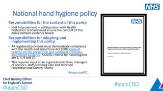 Leading safety improvements in IPC: National hand hygiene policy for ...