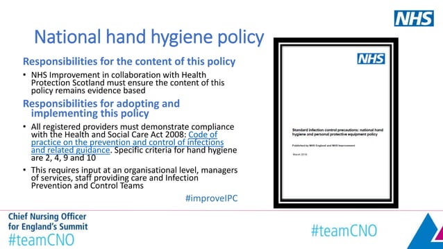 Leading safety improvements in IPC: National hand hygiene policy for ...