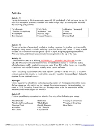 Gear terms_lesson_rev3 | PDF