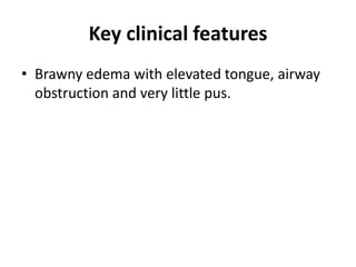 infections of pulp, periapical tissues,ludwig angina, osteomyelitis ...