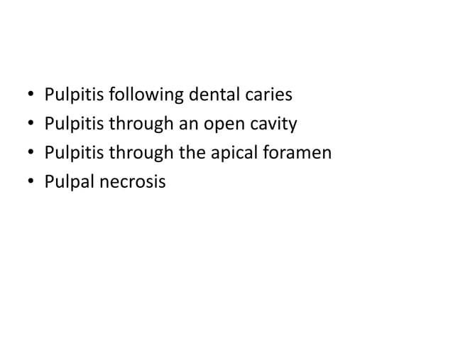 infections of pulp, periapical tissues,ludwig angina, osteomyelitis ...