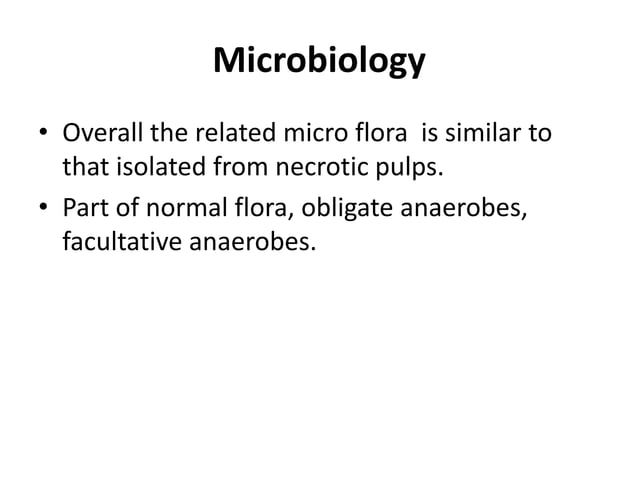 infections of pulp, periapical tissues,ludwig angina, osteomyelitis ...