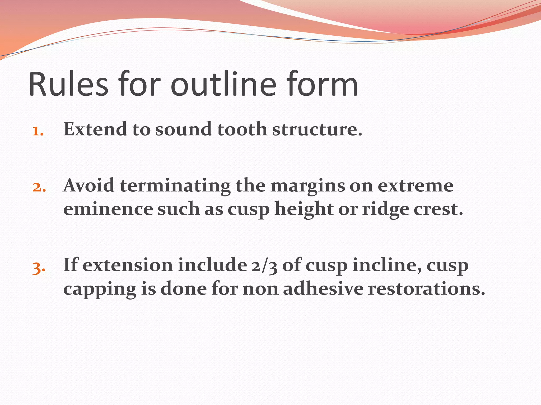 principles of cavity preparation | PDF