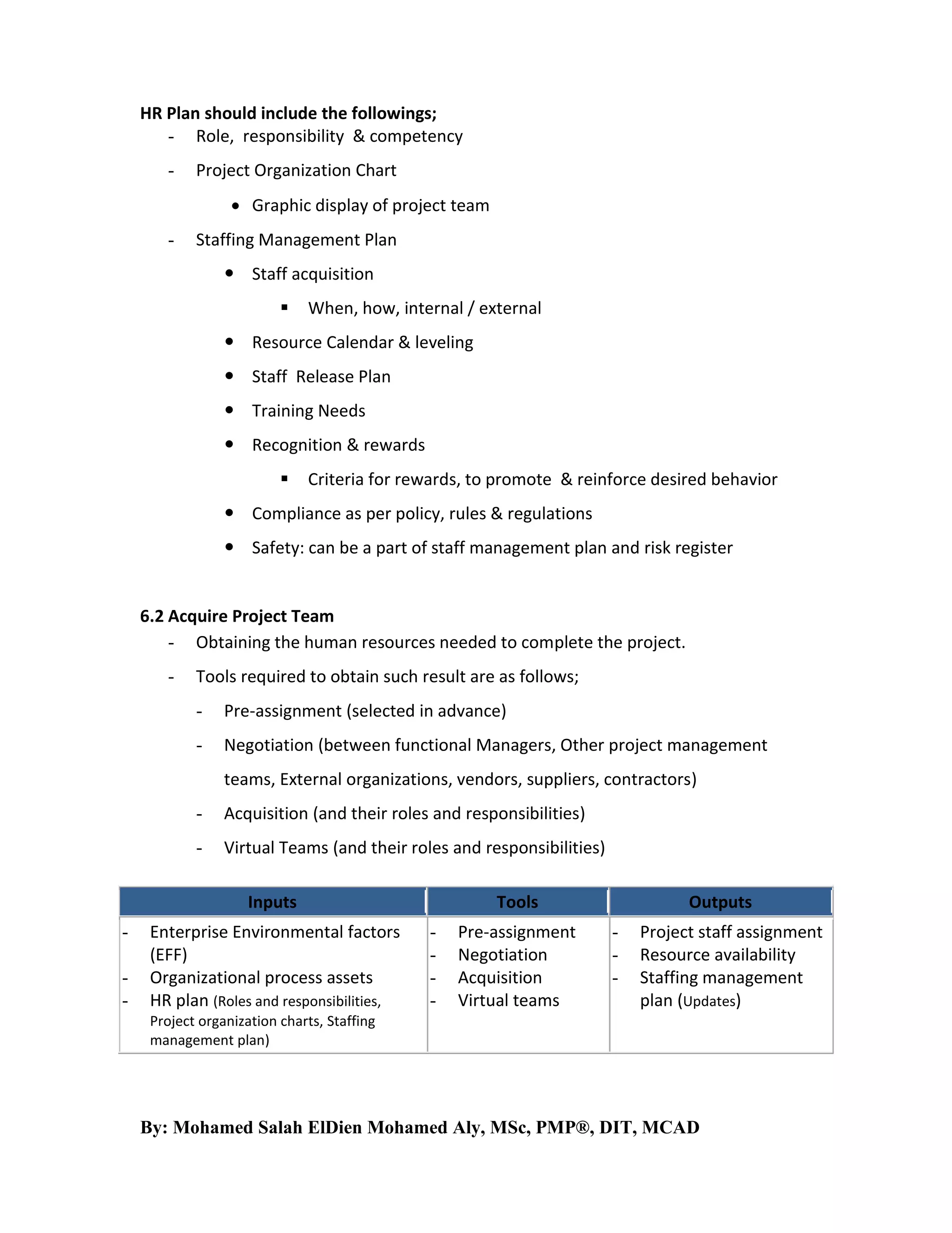 6. project human resource management | PDF