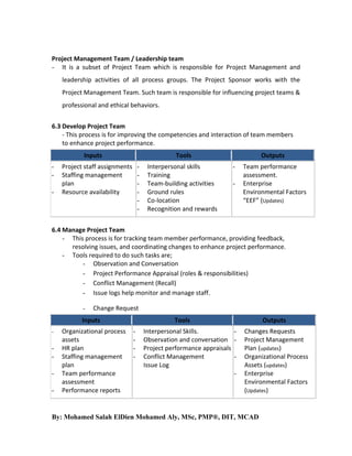 6. project human resource management | PDF