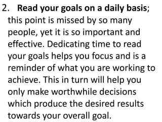 Use These Personal Development Ideas To Improve Your Trading Goals | PPTX