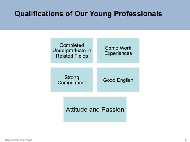 Talent Development Program - Development Innovations Orientation | PPT