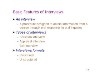 Interviews in HRM | PDF