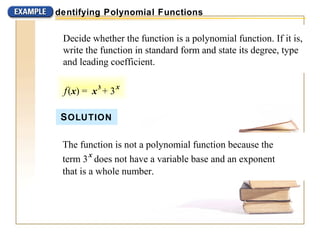 6.3 evaluating-and-graphing-polynomila-functions | PPT
