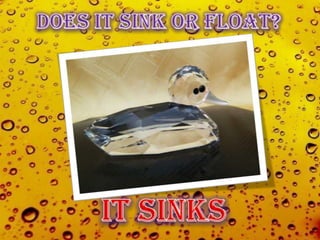 FLOATING MATERIALS (with answers) | PPTX