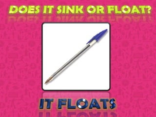 FLOATING MATERIALS (with answers) | PPTX