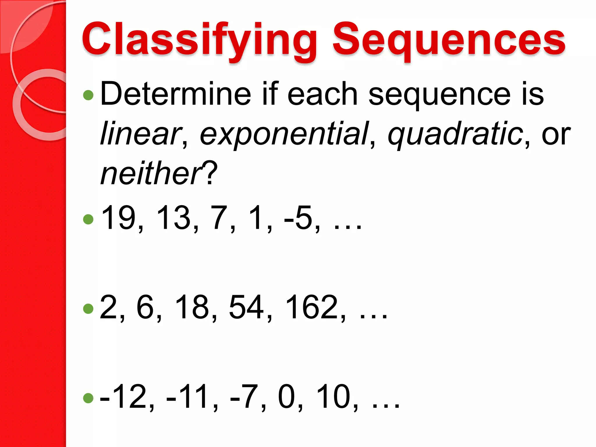 6.1 quadratic sequences and tables | PPTX