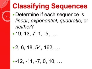 6.1 quadratic sequences and tables | PPTX