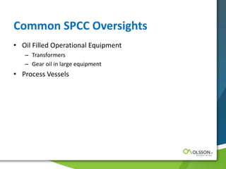 Spill Prevention Control and Countermeasure (SPCC) and Facility ...