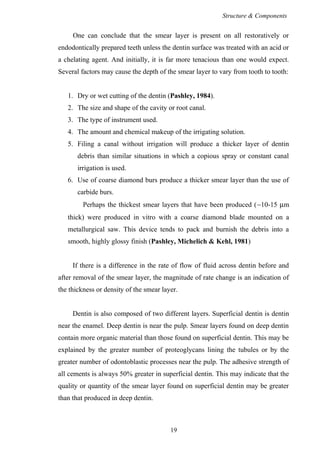 structure and components of the smear layer/ rotary endodontic courses ...