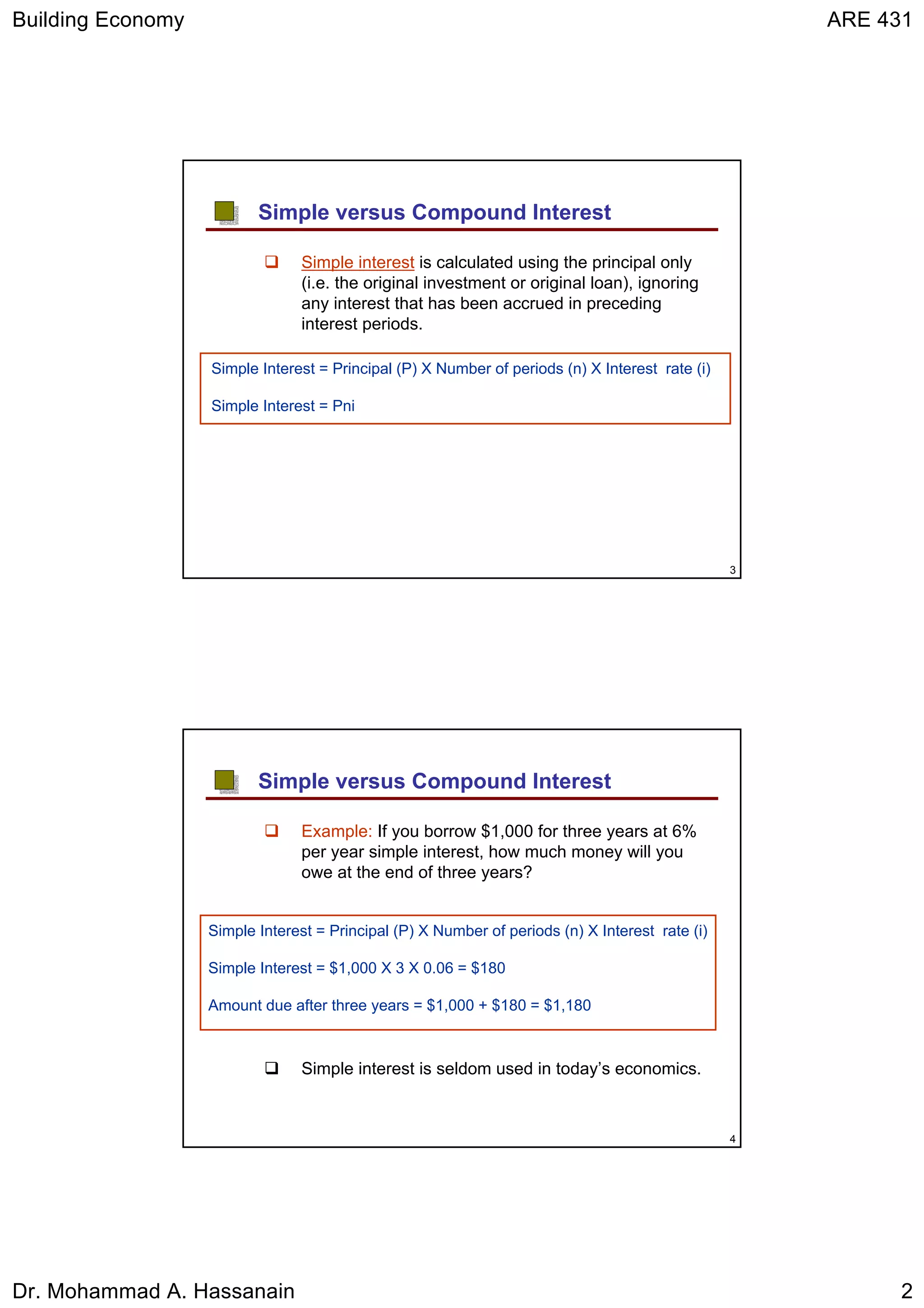 6.1 simple versus compound interest | PDF
