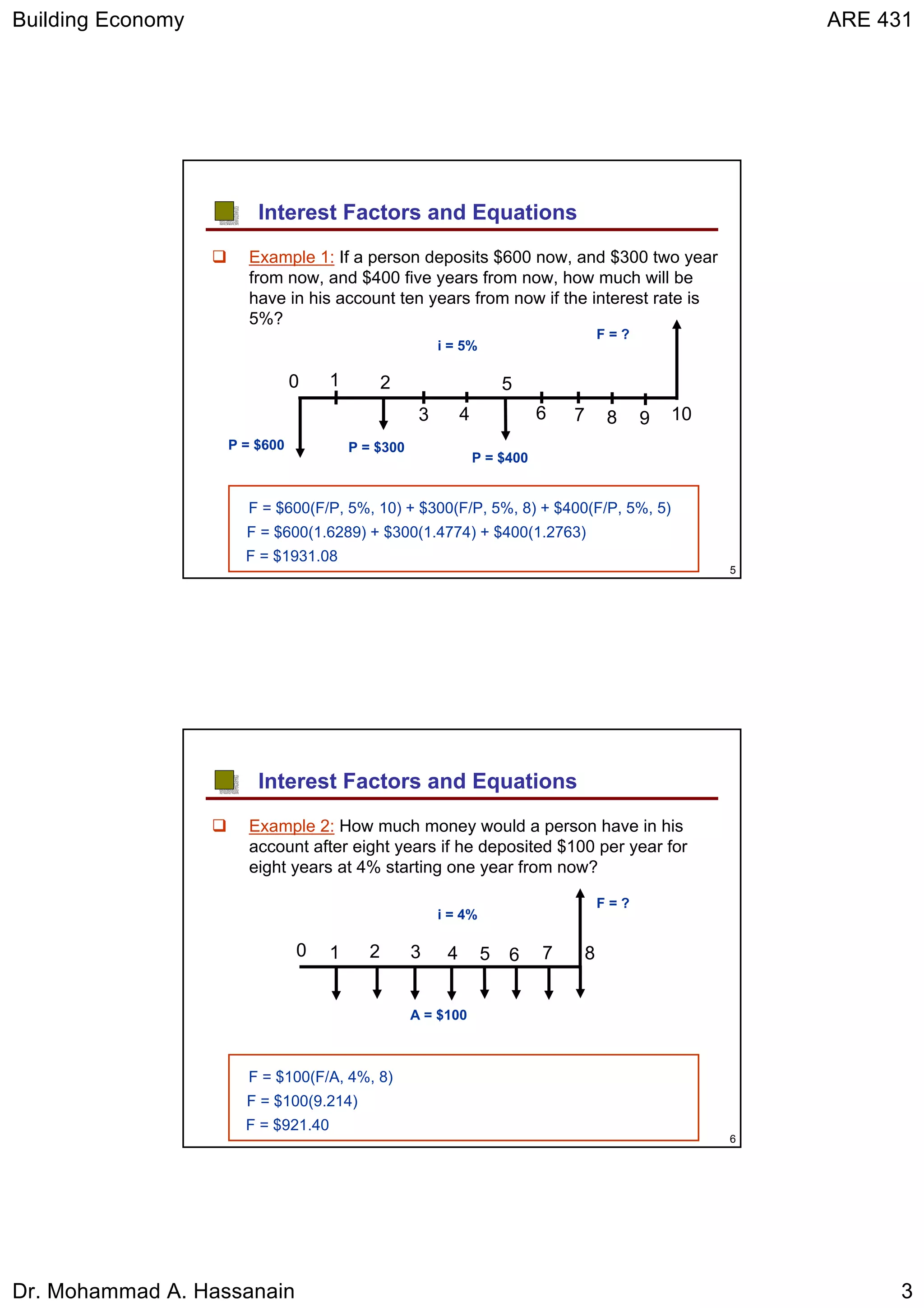 6.3 use of interest tables | PDF | Stocks and Bonds | Personal Investing