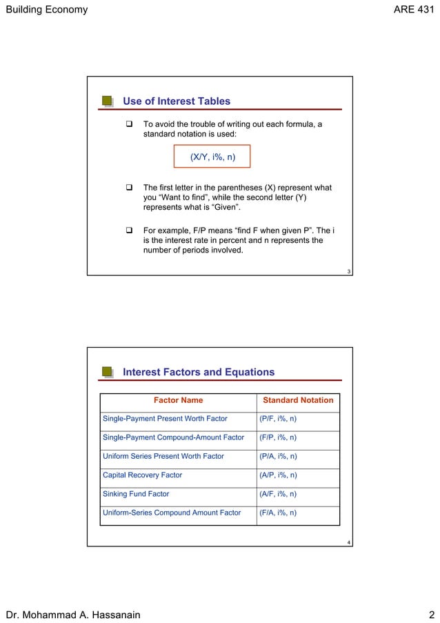 6.3 use of interest tables | PDF | Stocks and Bonds | Personal Investing