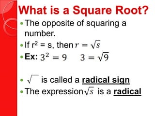 6.5 solving by square roots | PPT