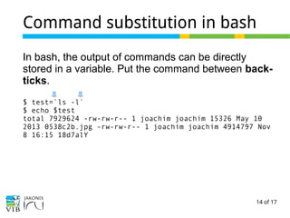 Part 6 of "Introduction to linux for bioinformatics": Productivity tips | PDF