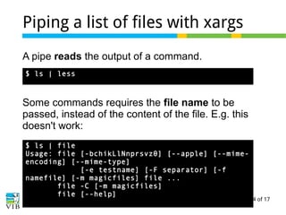 Part 6 of "Introduction to linux for bioinformatics": Productivity tips | PPT