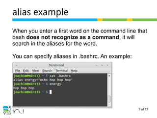 Part 6 of "Introduction to linux for bioinformatics": Productivity tips | PPT
