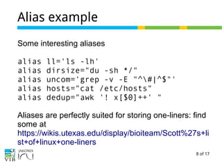 Part 6 of "Introduction to linux for bioinformatics": Productivity tips ...