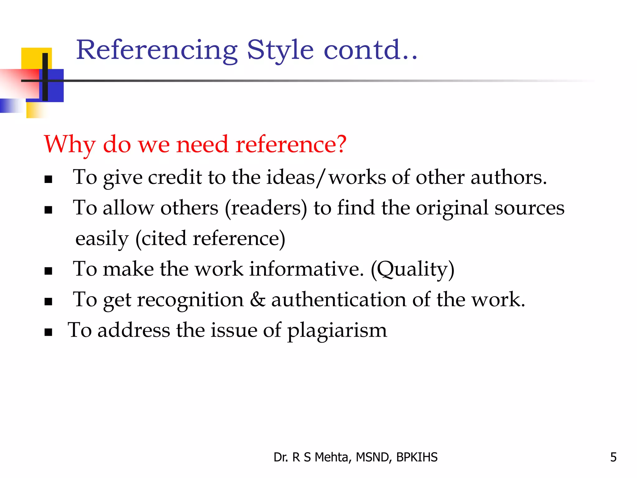 6. referencing styles | PPSX