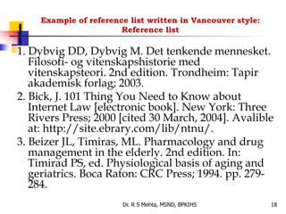 6. referencing styles | PPSX