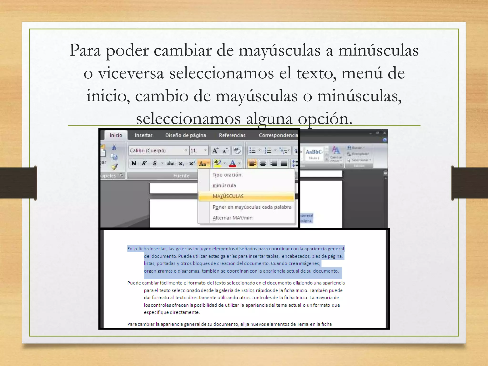 6.mayusculas y minusculas | PPT