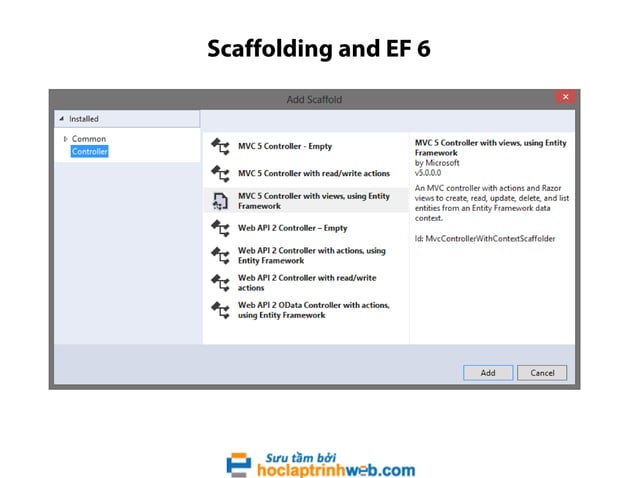 6. entity framework 6 aspdotnet-mvc5-slides | PDF